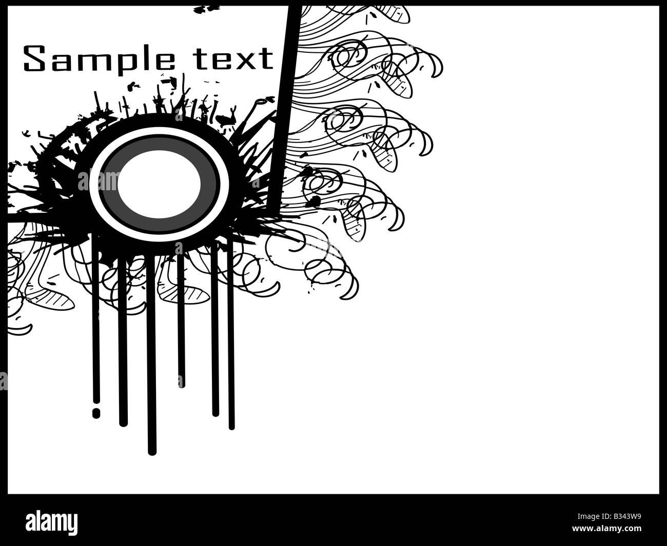 circles with grunge and text template on isolated background Stock ...