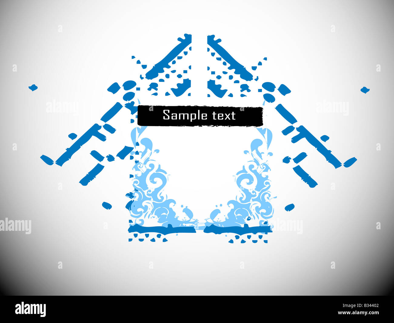 artistic design and sample text on gradient background Stock Photo - Alamy