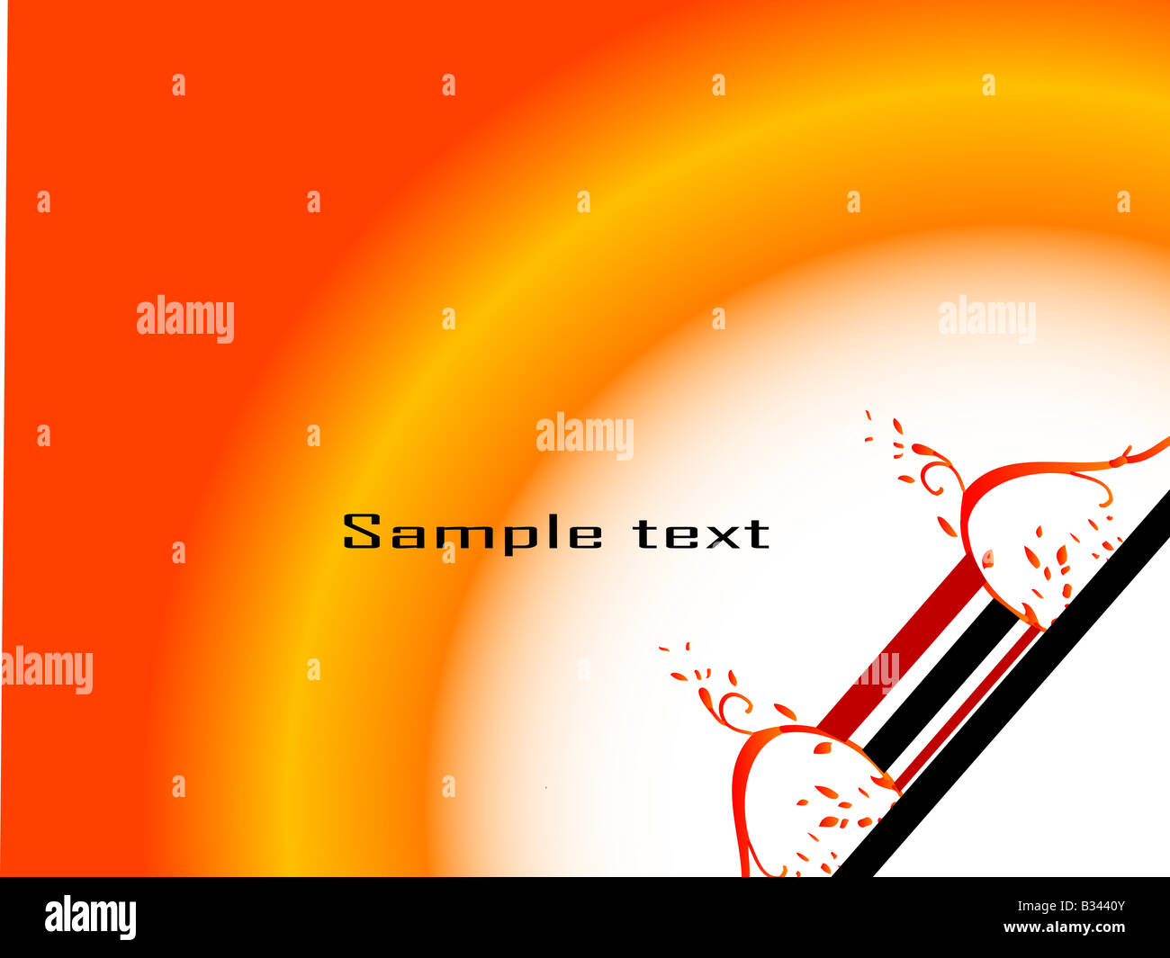 striped design with swirls on gradient background Stock Photo - Alamy