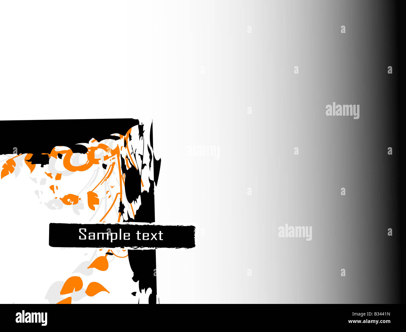 grungy design with sample text on gradient background Stock Photo - Alamy