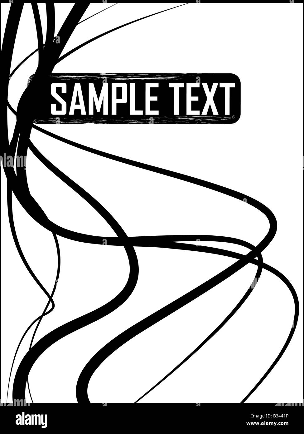 Swirly design text box hi-res stock photography and images - Alamy