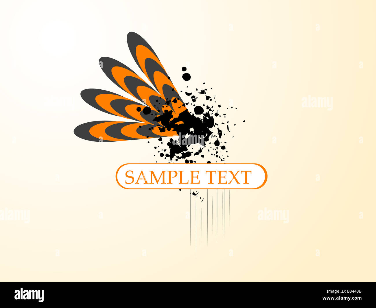 grungy design with sample text on gradient background Stock Photo - Alamy