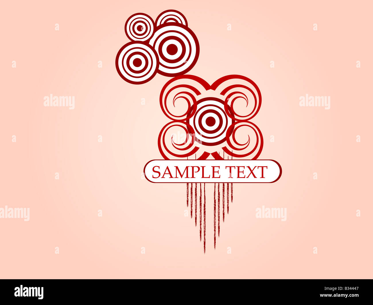 artistic design with sample text on gradient background Stock Photo - Alamy