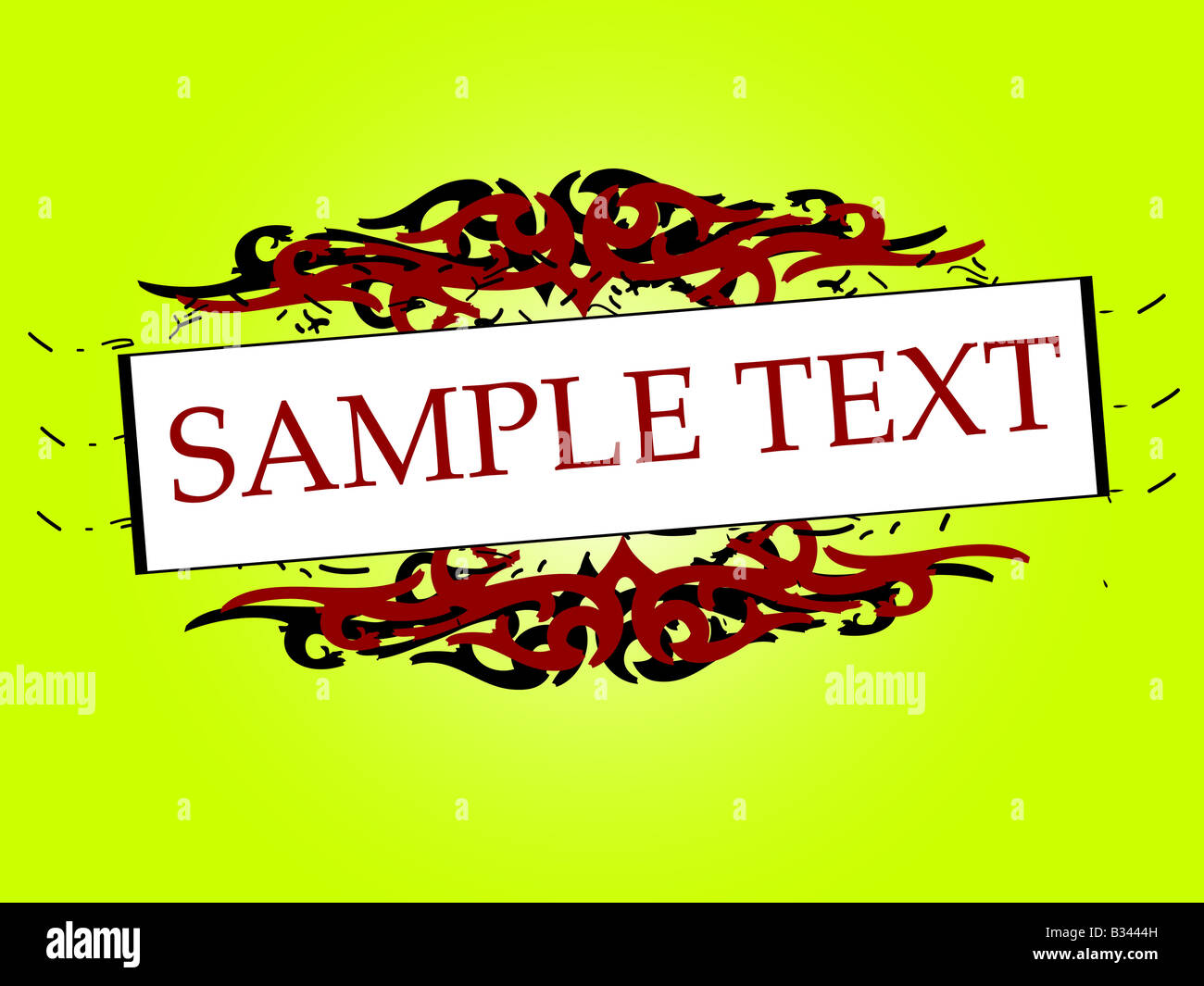 sample text with swirls Stock Photo - Alamy