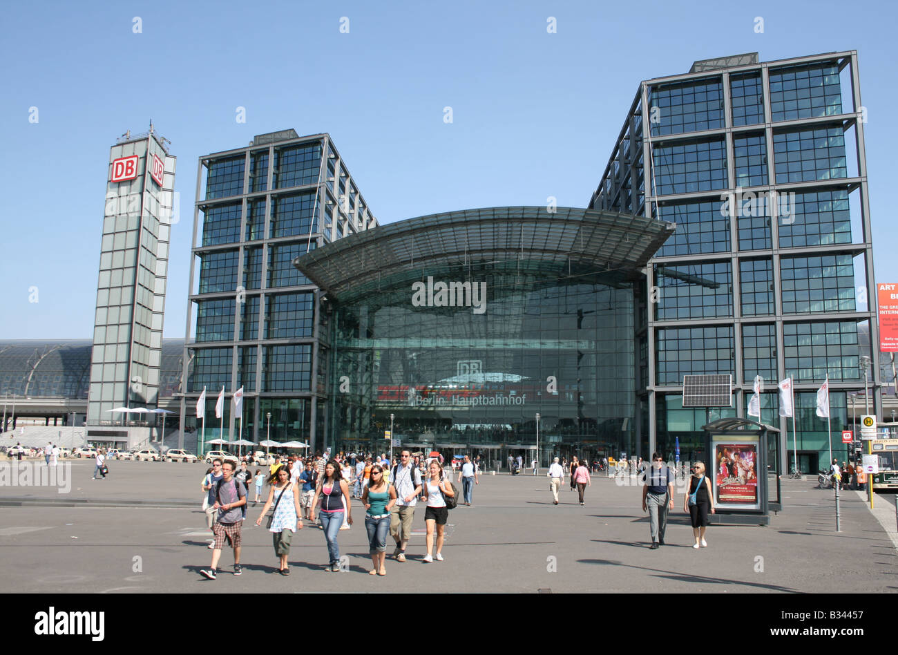 exterior view of Berlin bahnhof Germany June 2008 Stock Photo - Alamy