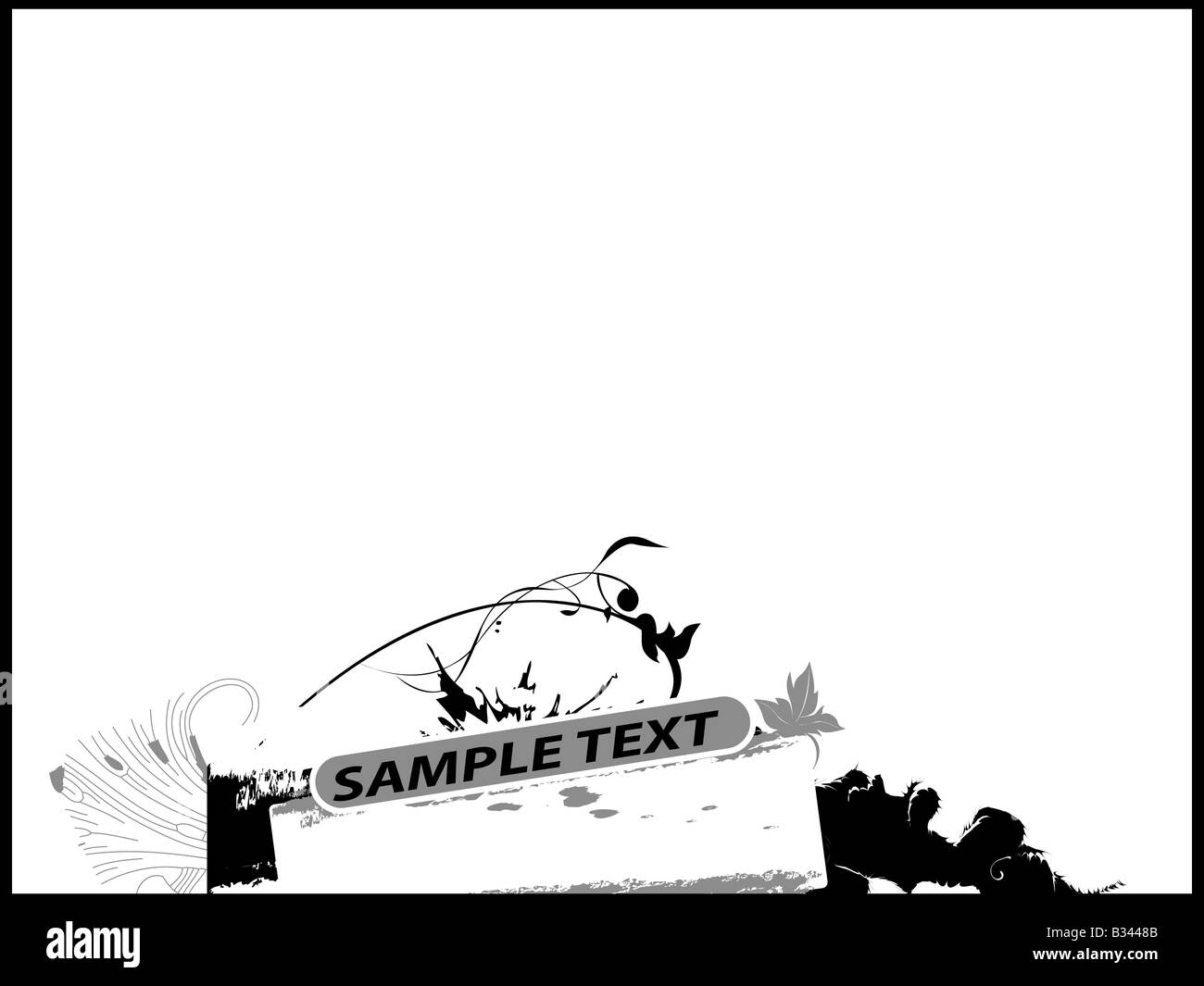 text template with grunge on isolated background Stock Photo - Alamy