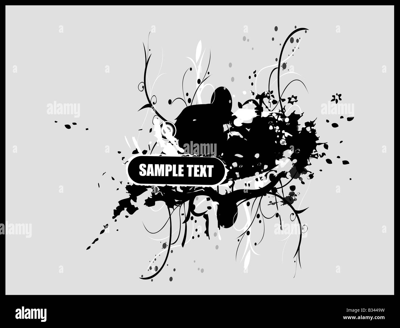 grungy design with sample text Stock Photo - Alamy