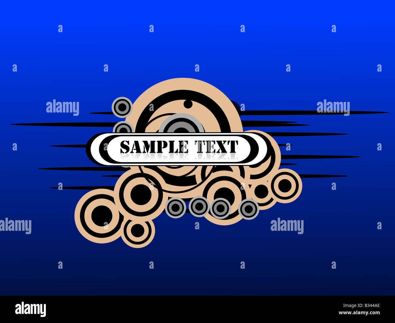 circles with text template on gradient background Stock Photo - Alamy
