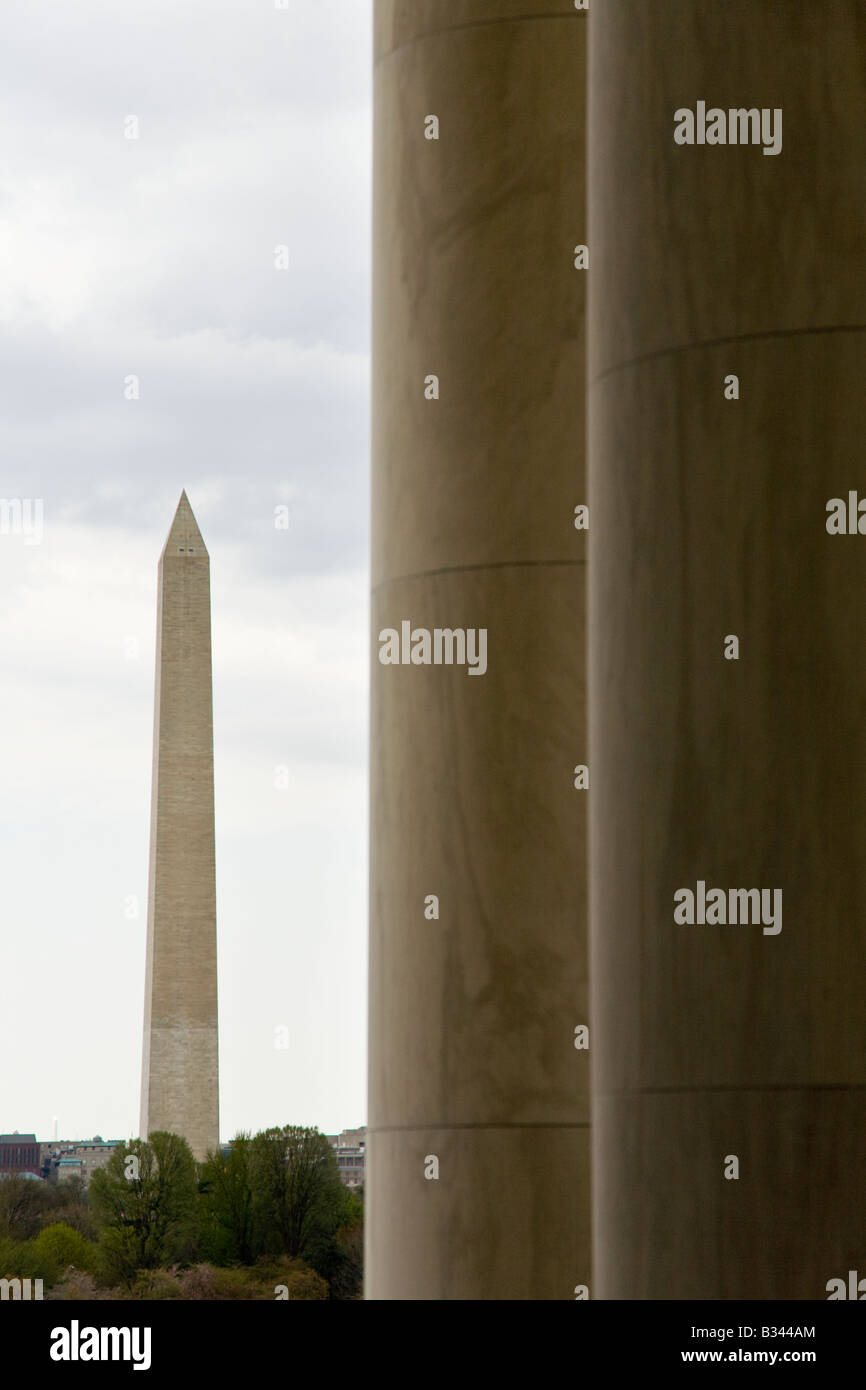 The Washington Monument from across the tidal basin viewed from the ...