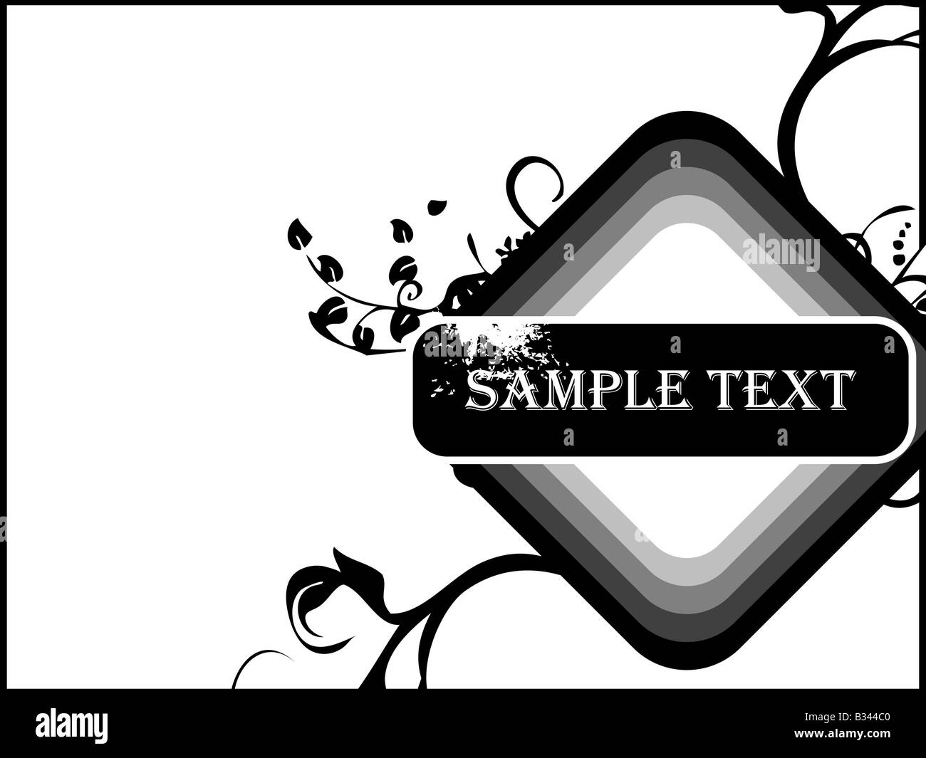 sample text and swirls Stock Photo - Alamy