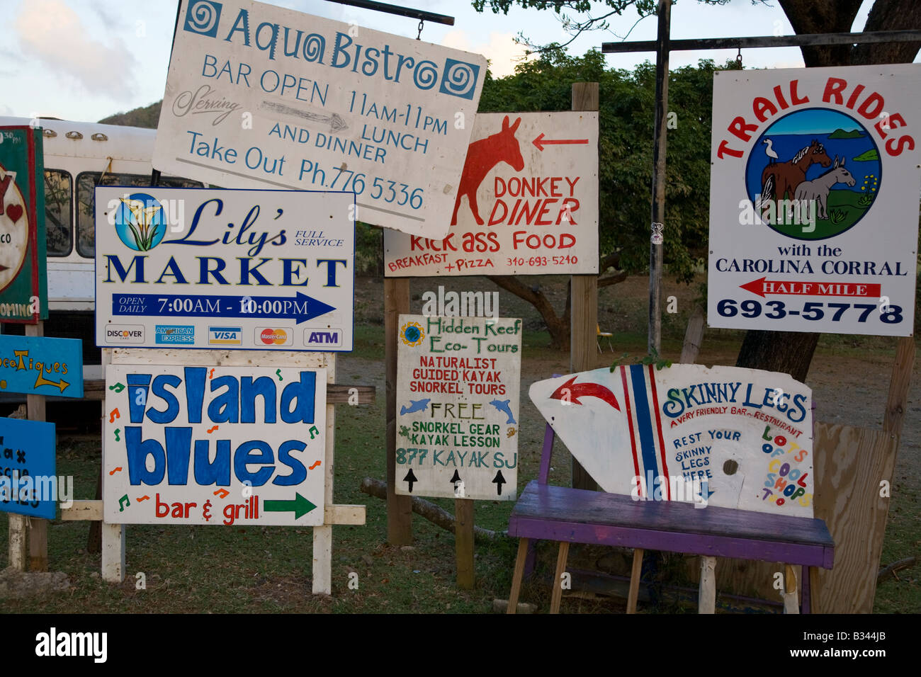 Signs in the caribbean hi-res stock photography and images - Alamy