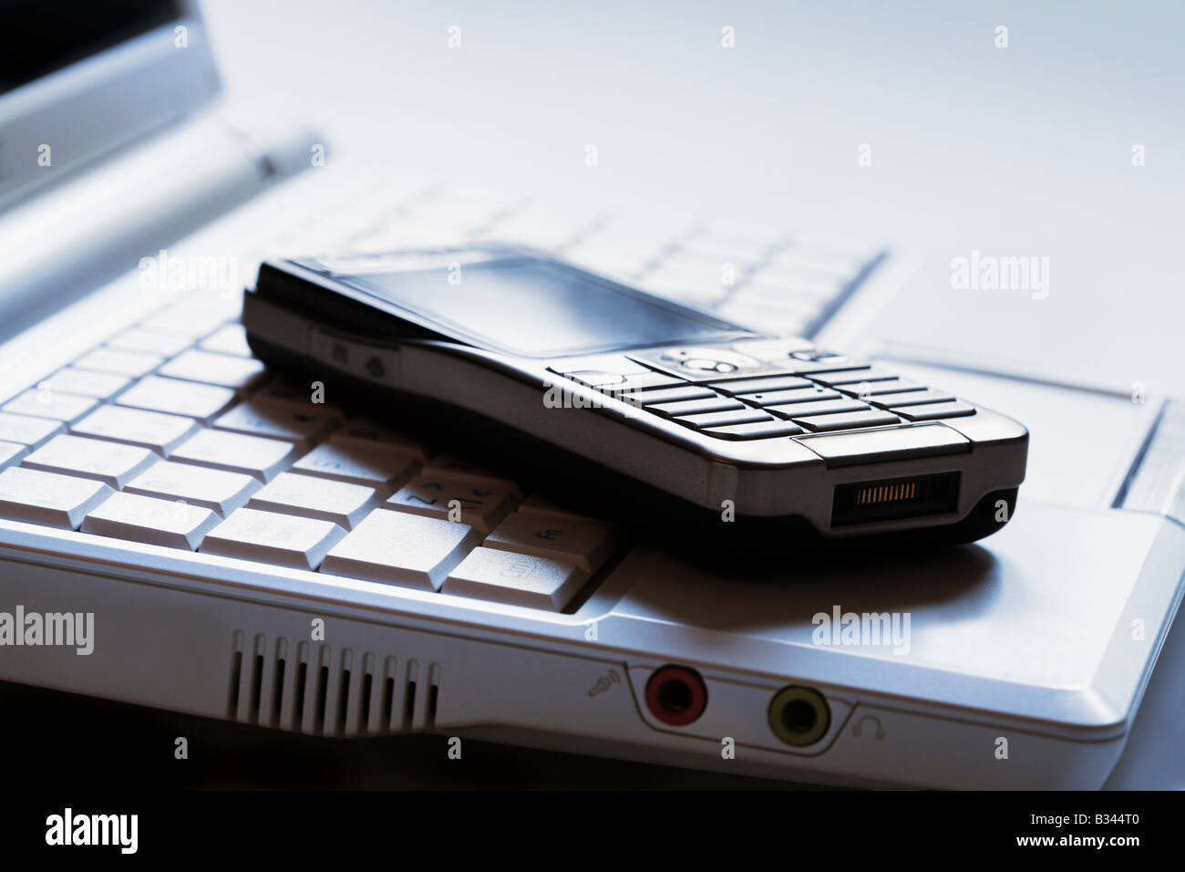 Laptop and Mobile Phone Stock Photo - Alamy