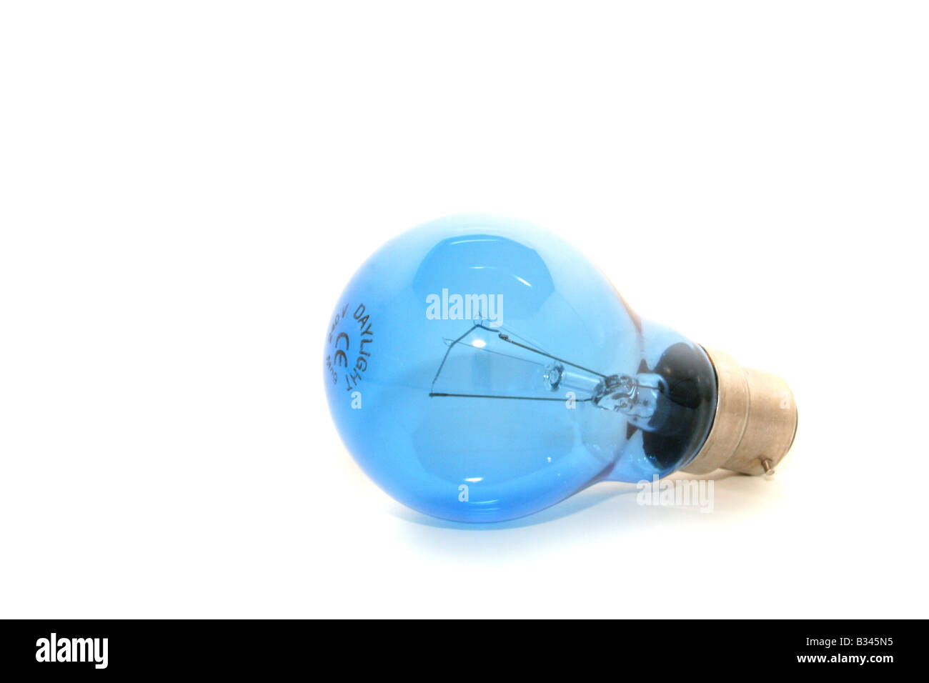 A blue daylight lightbulb Stock Photo - Alamy