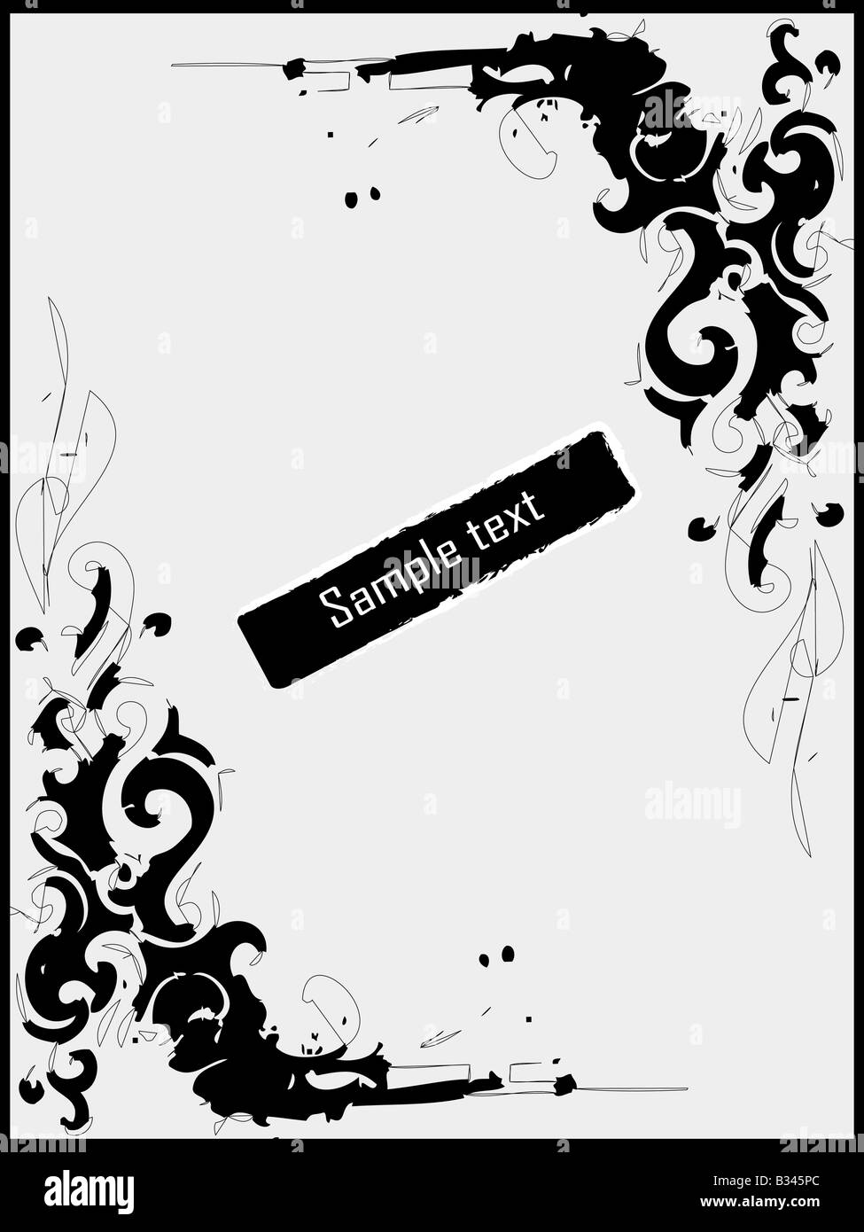 sample text on stained background Stock Photo - Alamy