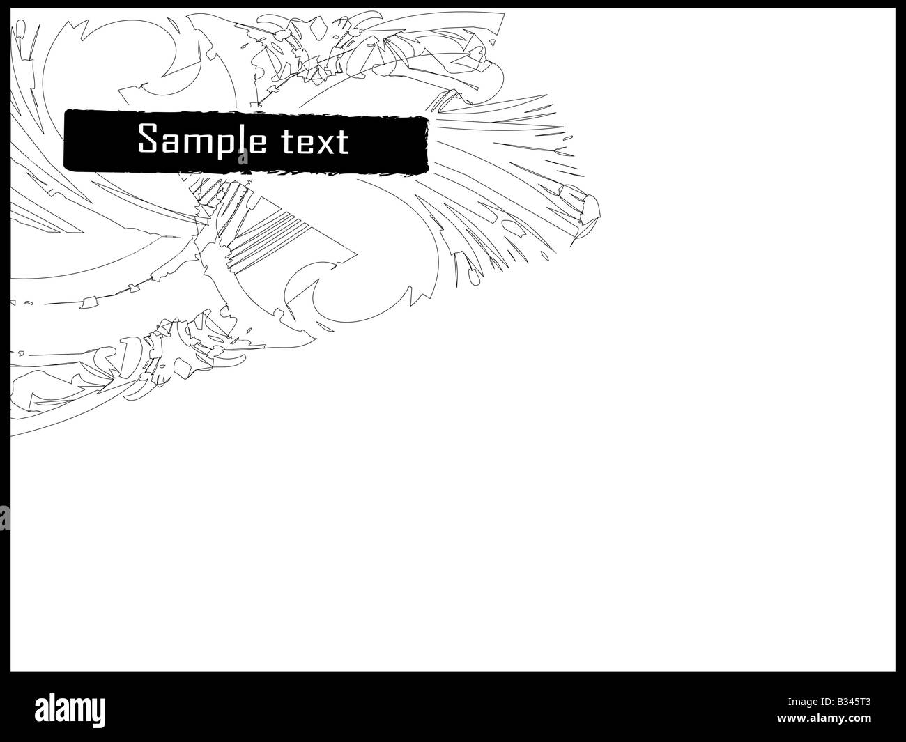 sample text on isolated background Stock Photo - Alamy