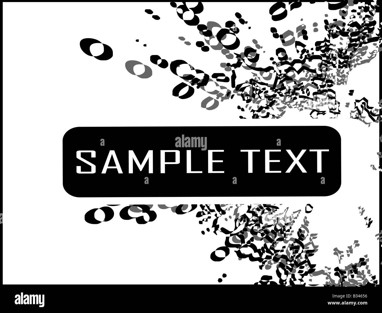 splattered design with text template Stock Photo - Alamy
