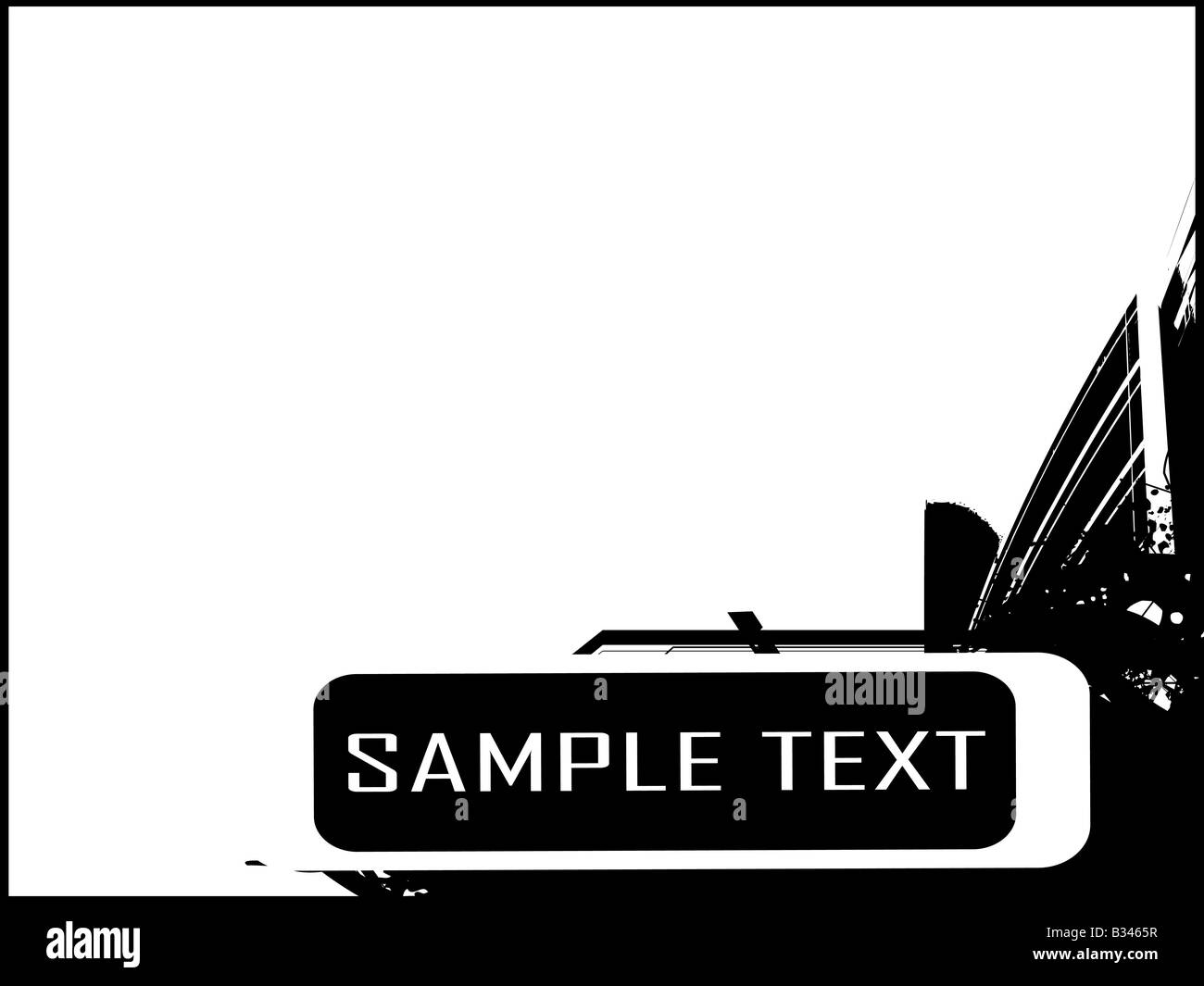 text box and grunge on isolated background Stock Photo - Alamy