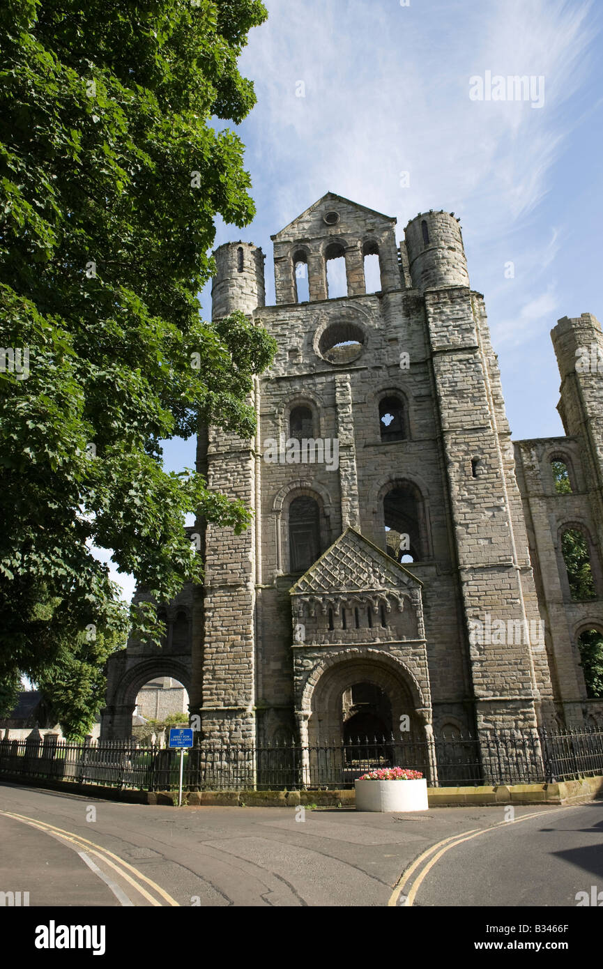 Kelso Abbey Scotland the north tower and door Stock Photo - Alamy