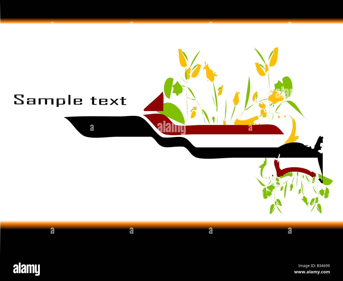 sample text with stripes in frame Stock Photo - Alamy