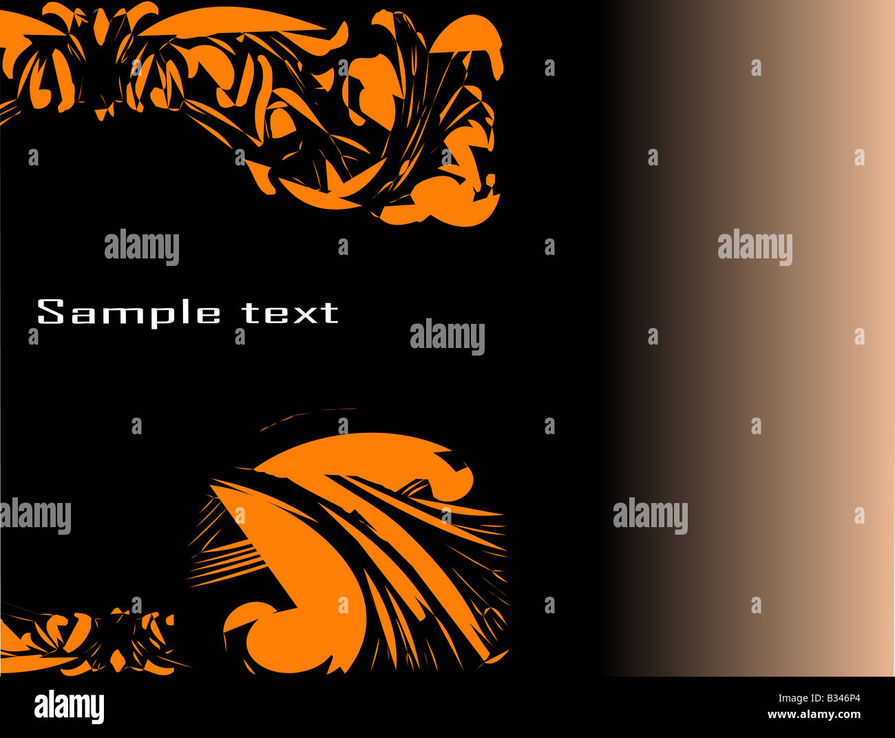 colorful design with sample text on gradient background Stock Photo - Alamy