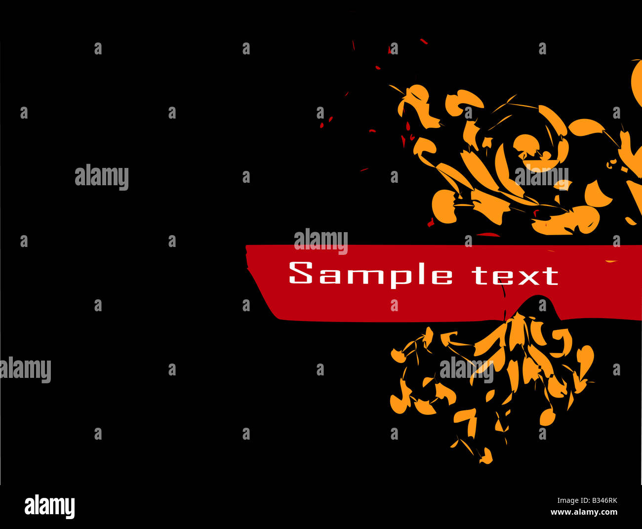 colorful design with sample text on plain background Stock Photo - Alamy