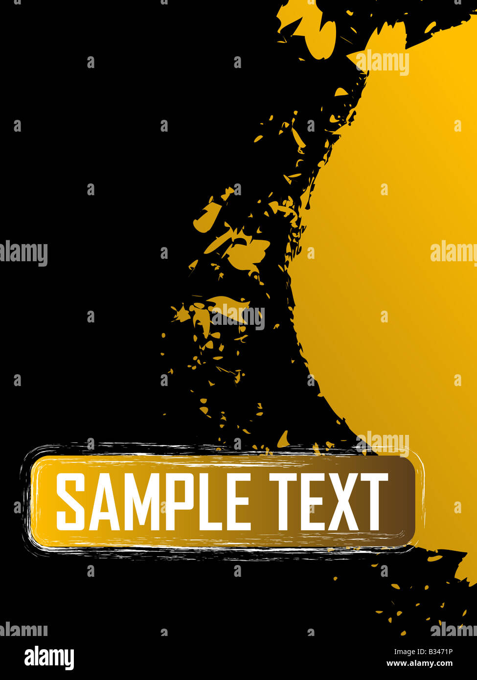 grungy design with text box Stock Photo - Alamy