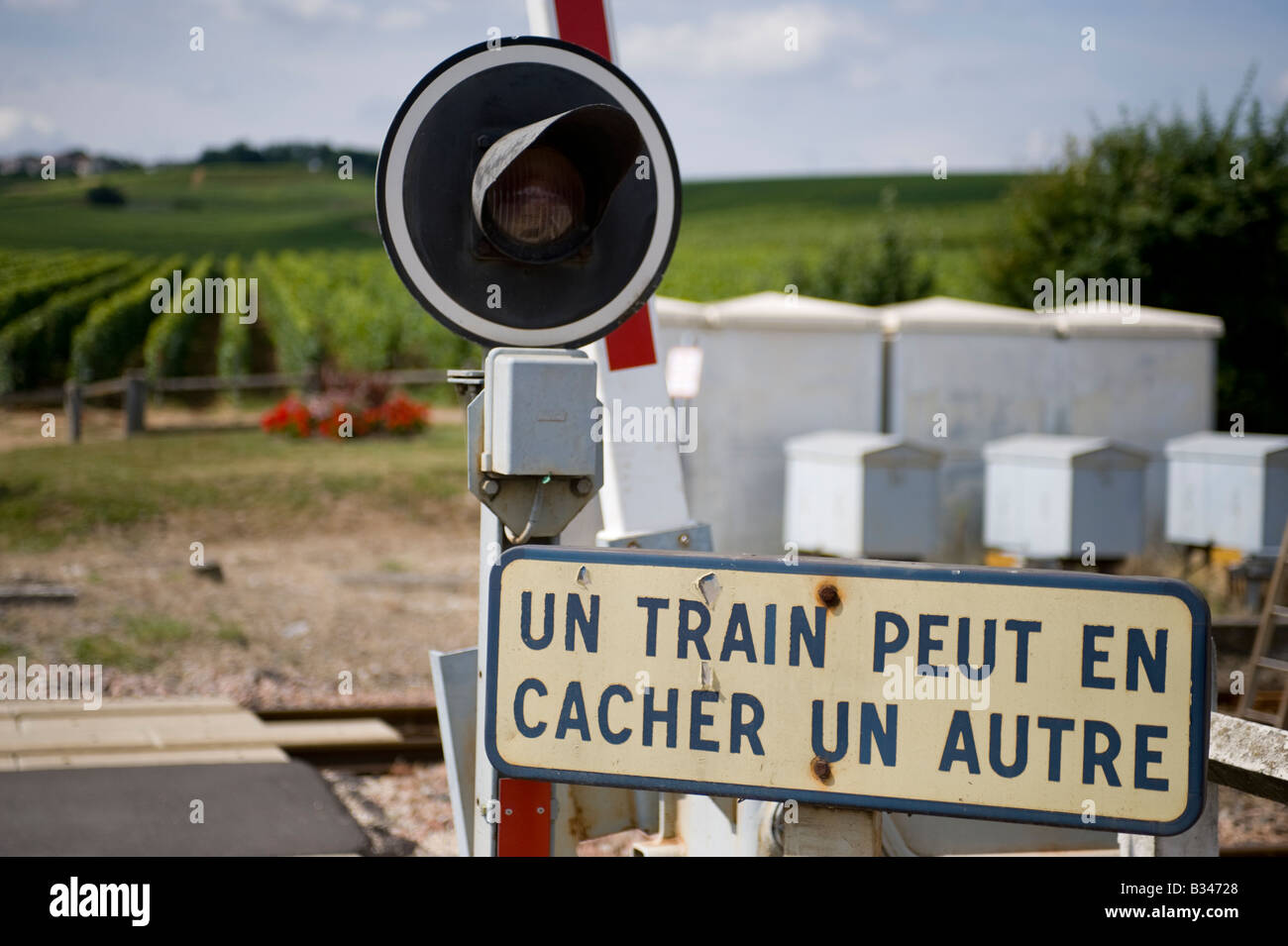 French level crossing road sign High Resolution Stock Photography and ...
