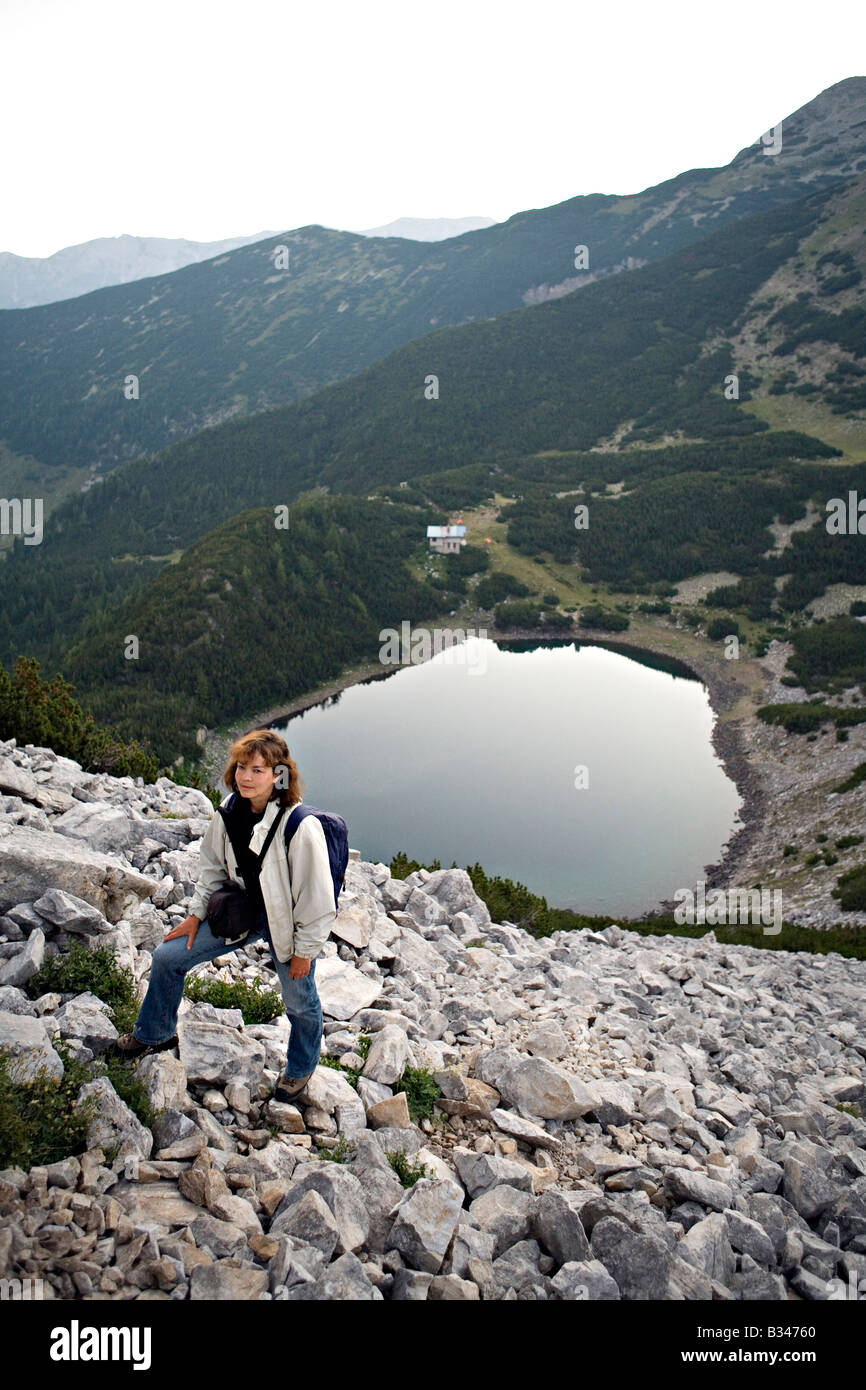 Wonderful view over Sinanitsa lake just before sunrise in World ...