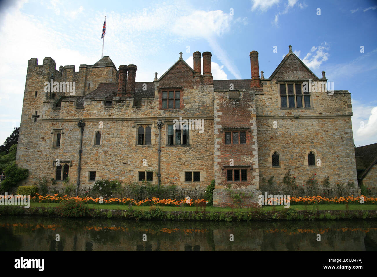 View of Hever castle Kent Stock Photo - Alamy