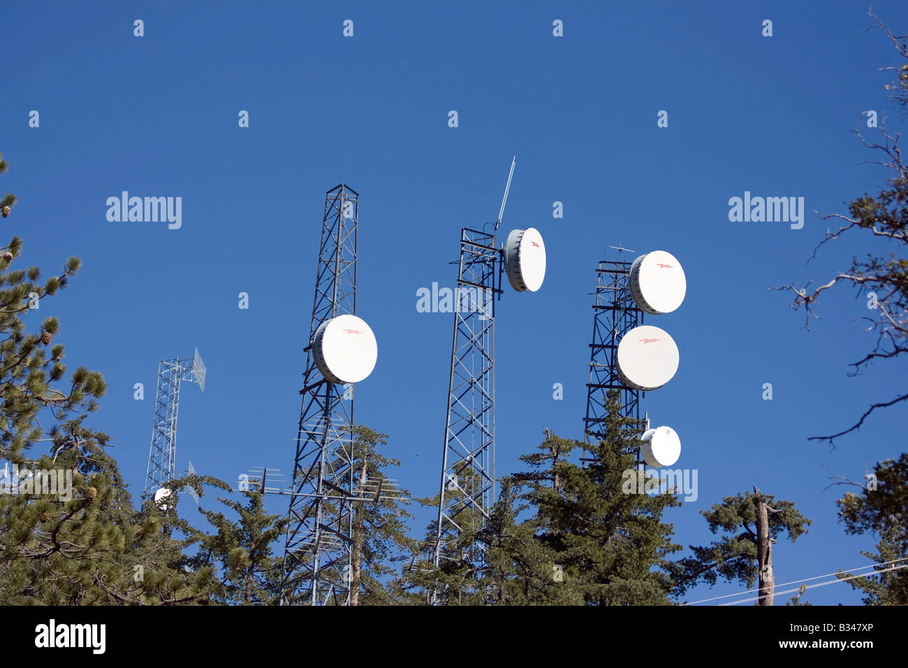 Many communication towers hi-res stock photography and images - Alamy