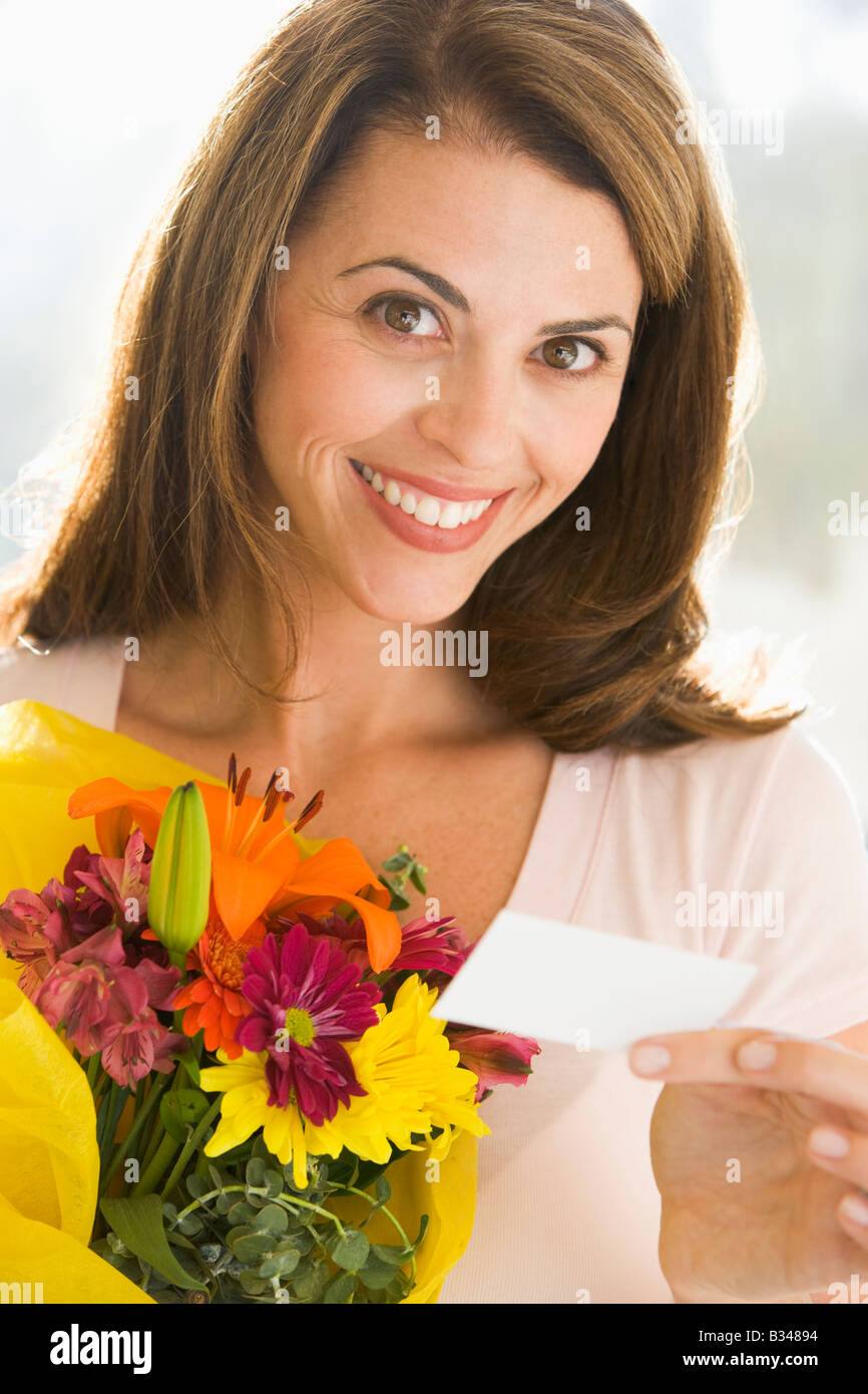 Happy anniversary card with flowers hi-res stock photography and images ...