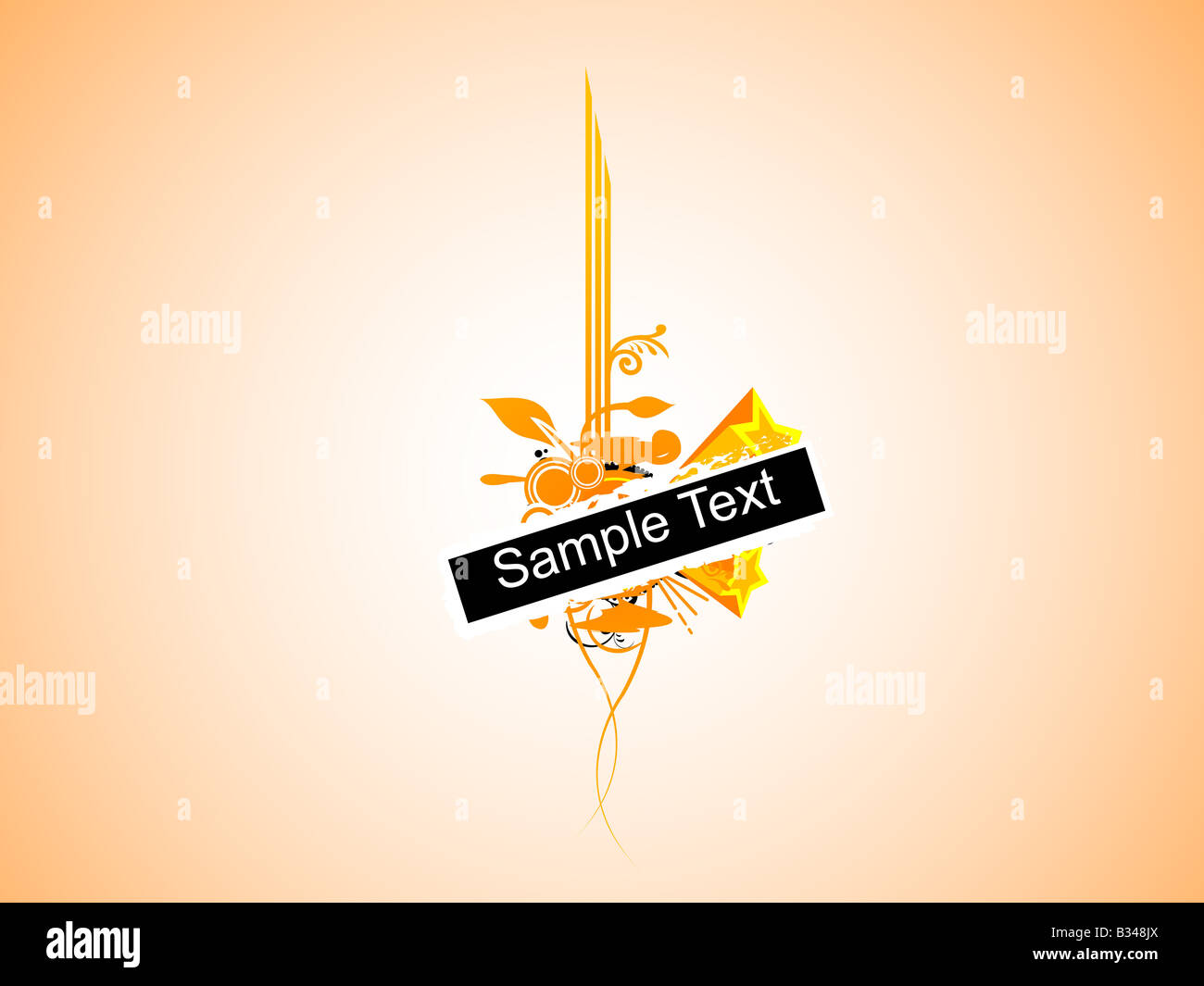 floral with sample-text Stock Photo - Alamy