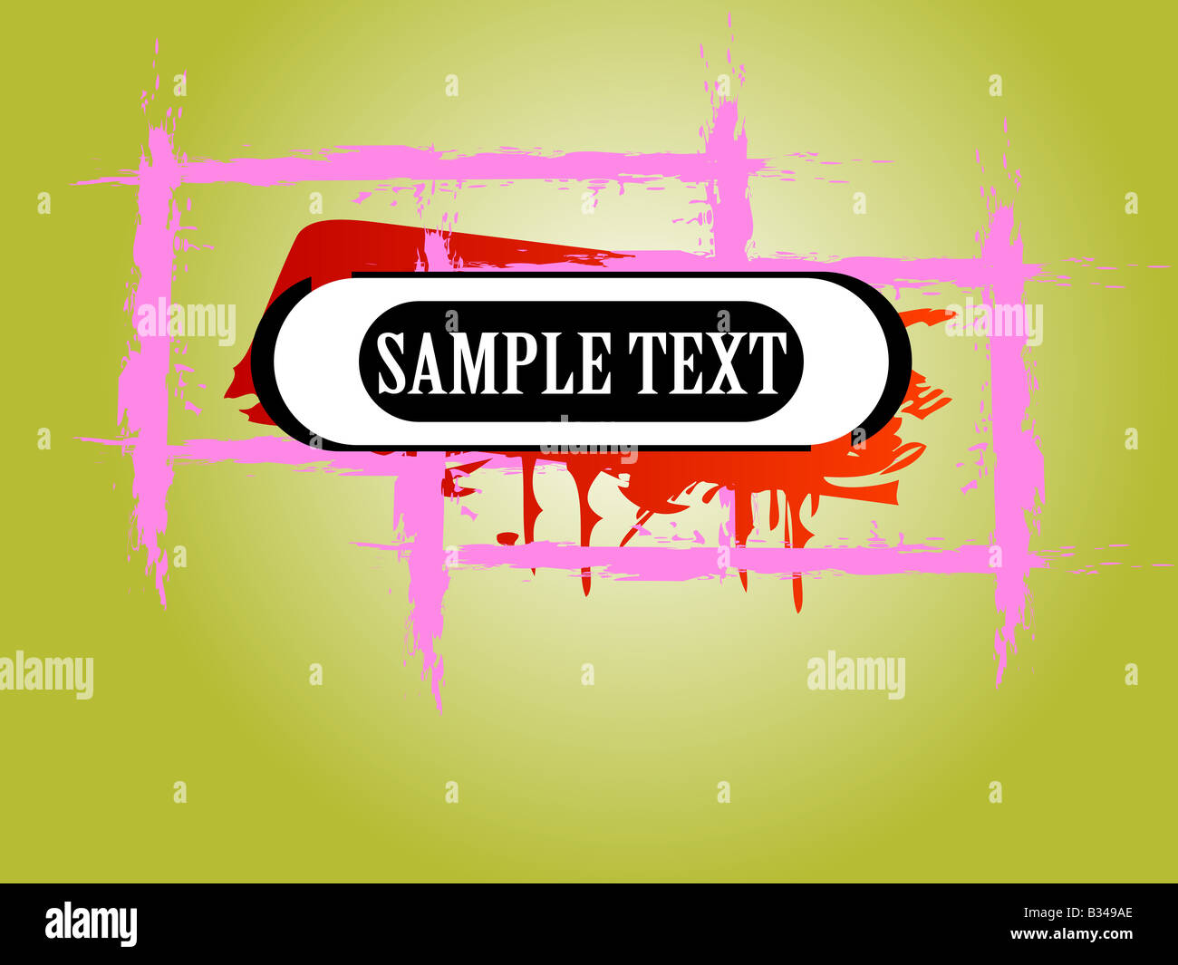 grungy frame sample text on gradient background Stock Photo - Alamy