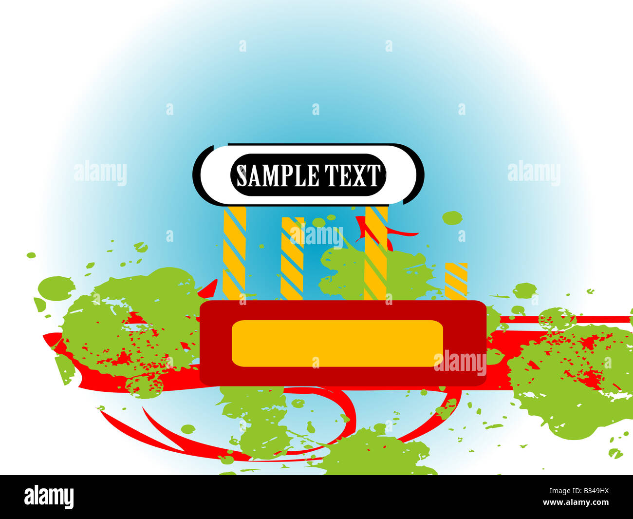 rectangular design with grunge and text box Stock Photo - Alamy