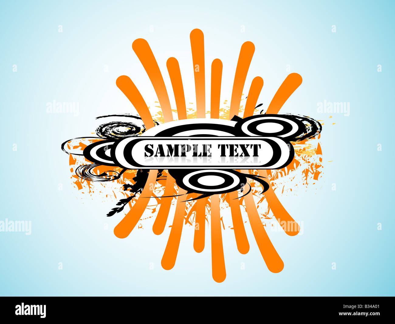 sample text on gradient background Stock Photo - Alamy
