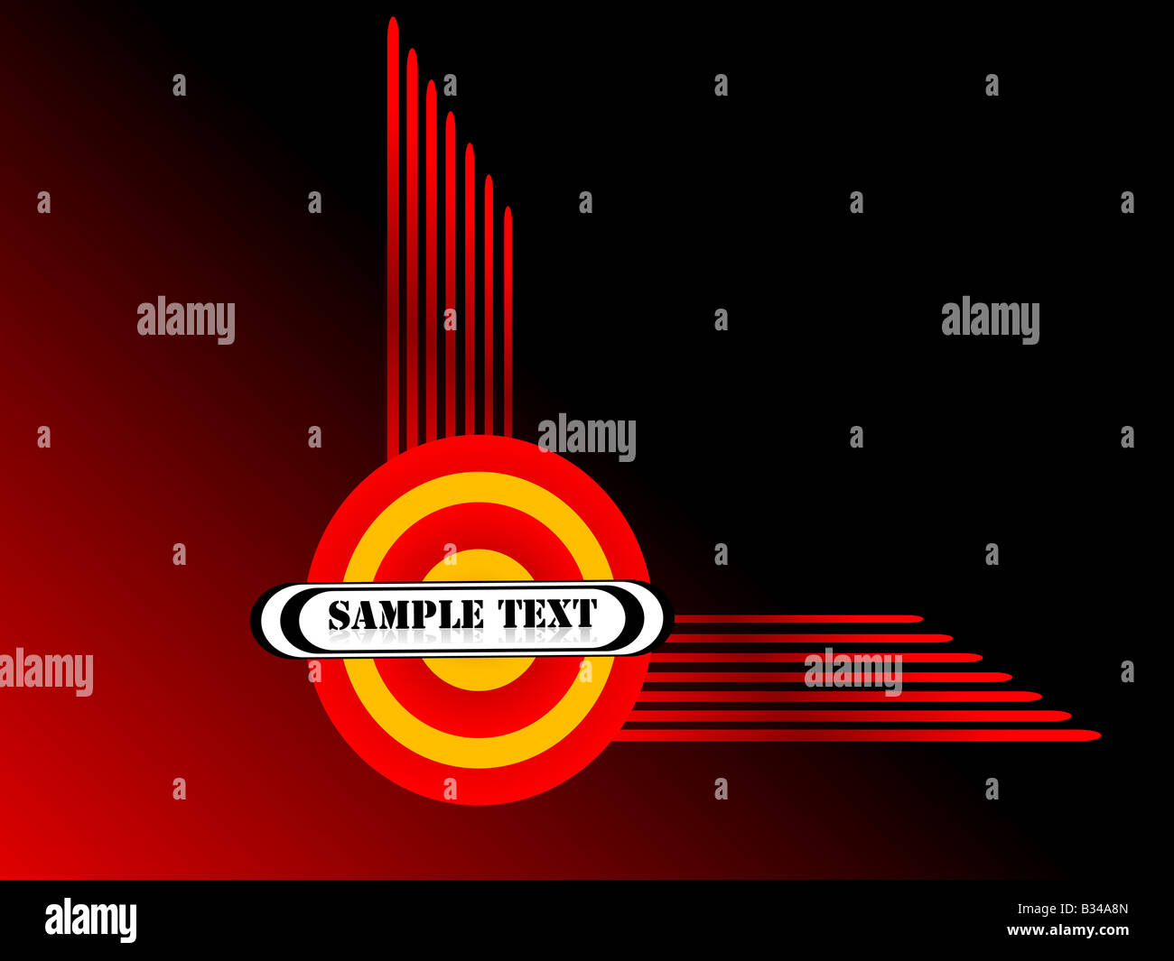 circular text template on gradient background Stock Photo - Alamy