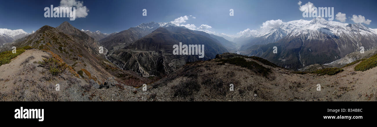 Manan valley, Annapurna mountains, Himalayas, Nepal Stock Photo - Alamy