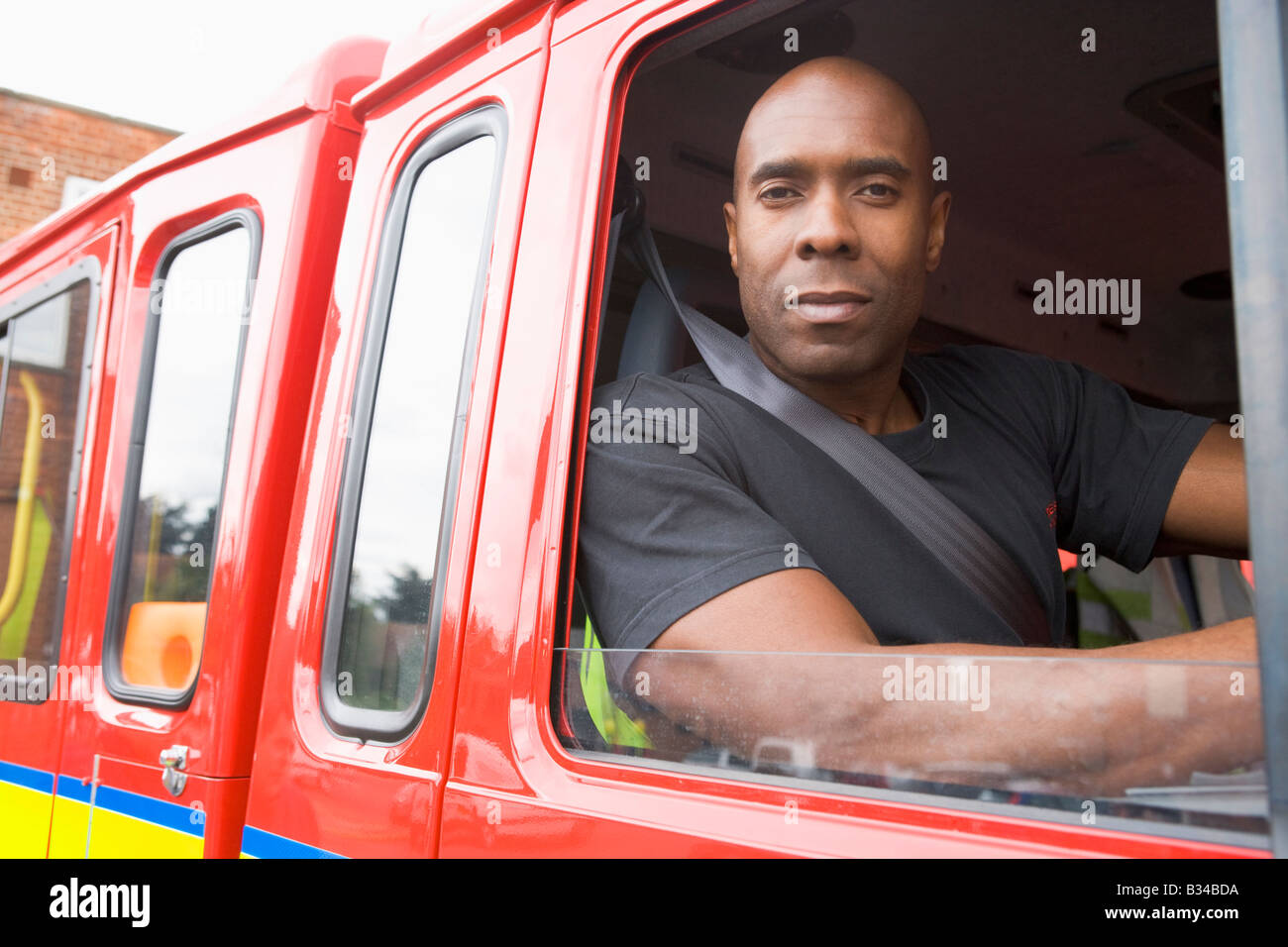 Fireman truck hi-res stock photography and images - Alamy