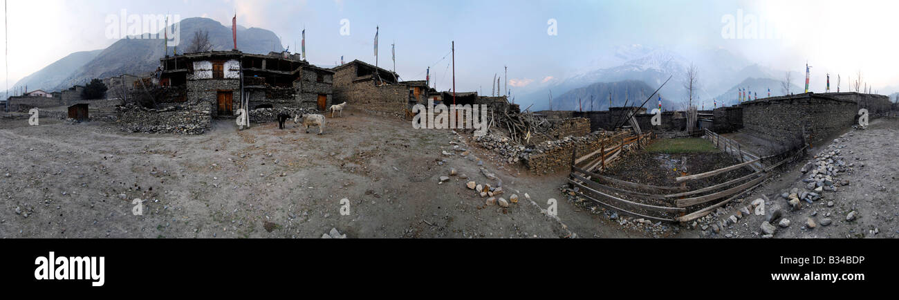 Manang village hi-res stock photography and images - Alamy