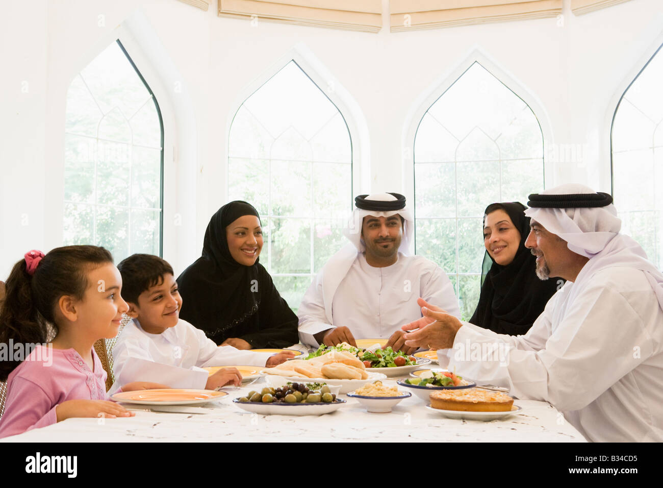 Traditional Arab Family