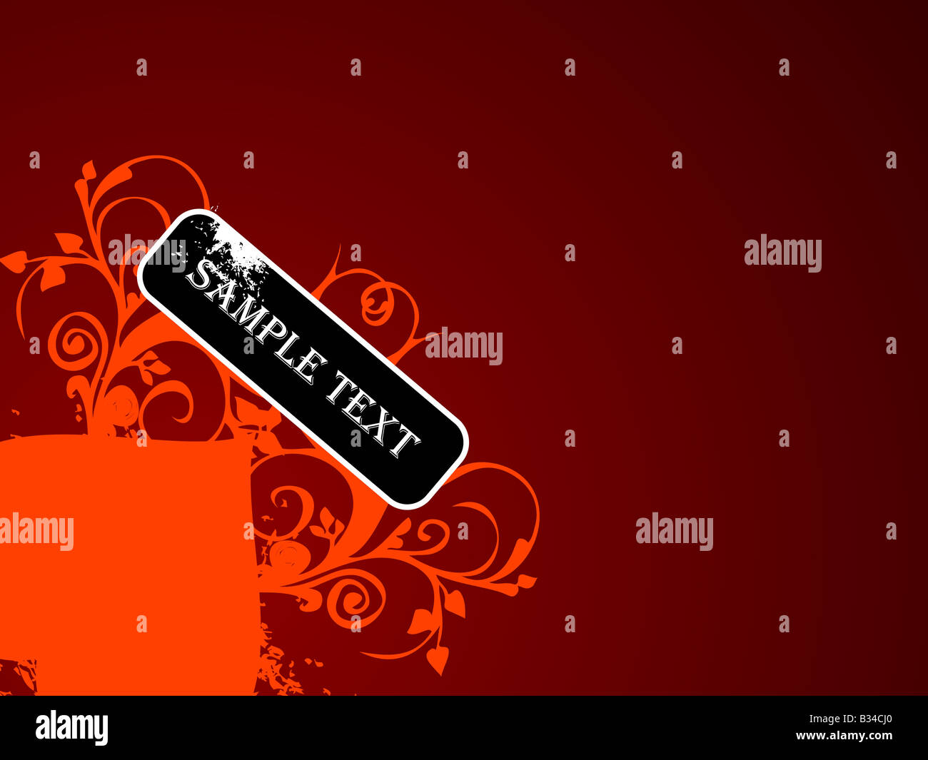 heart floral and sample text Stock Photo - Alamy