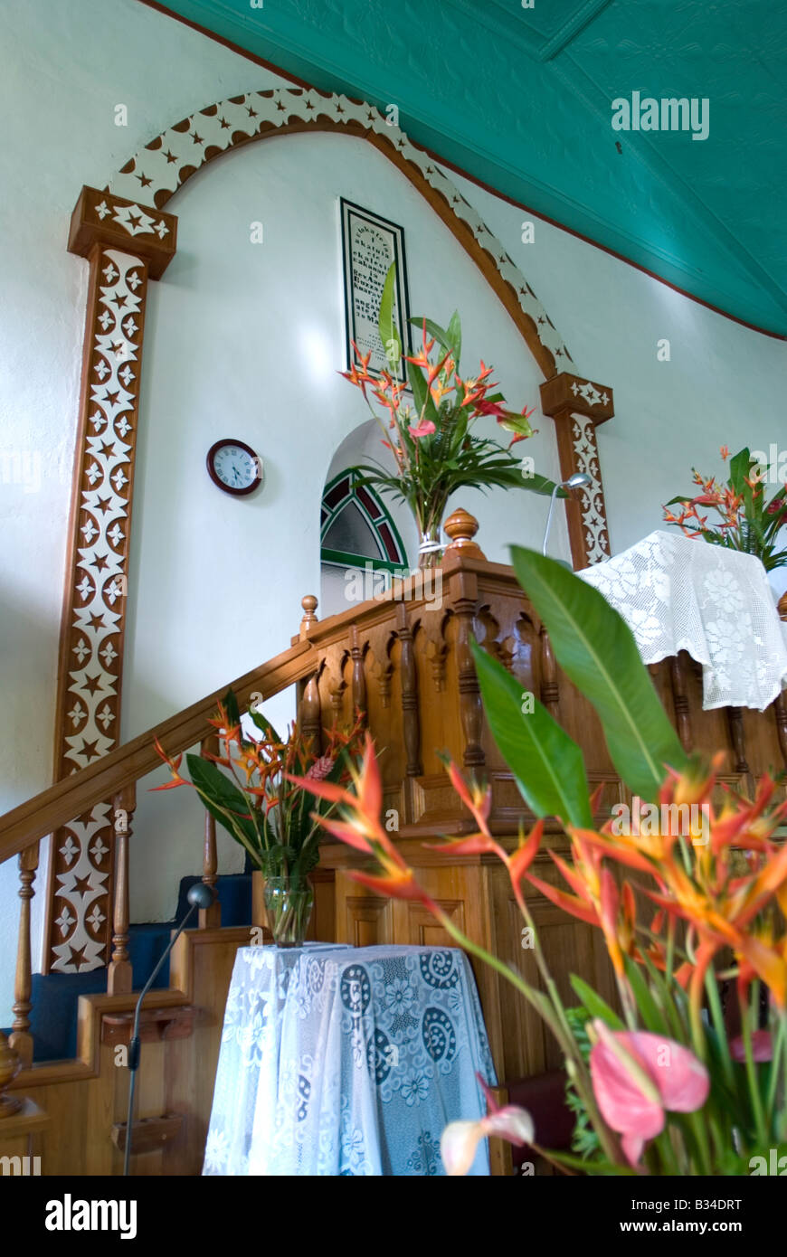 altar, avarua cicc, rarotonga cook islands Stock Photo - Alamy