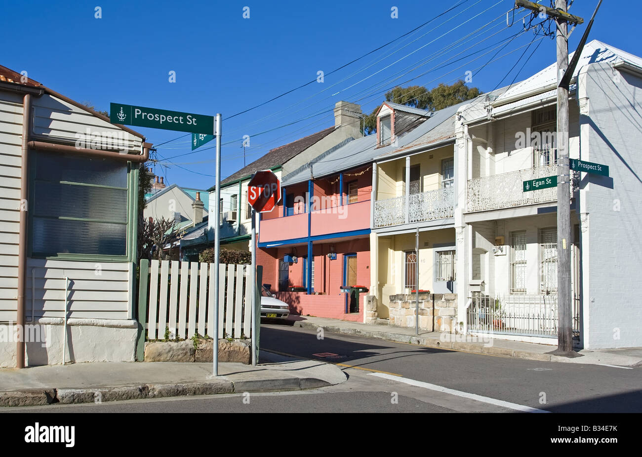 Newtown Street View Stock Photo - Alamy