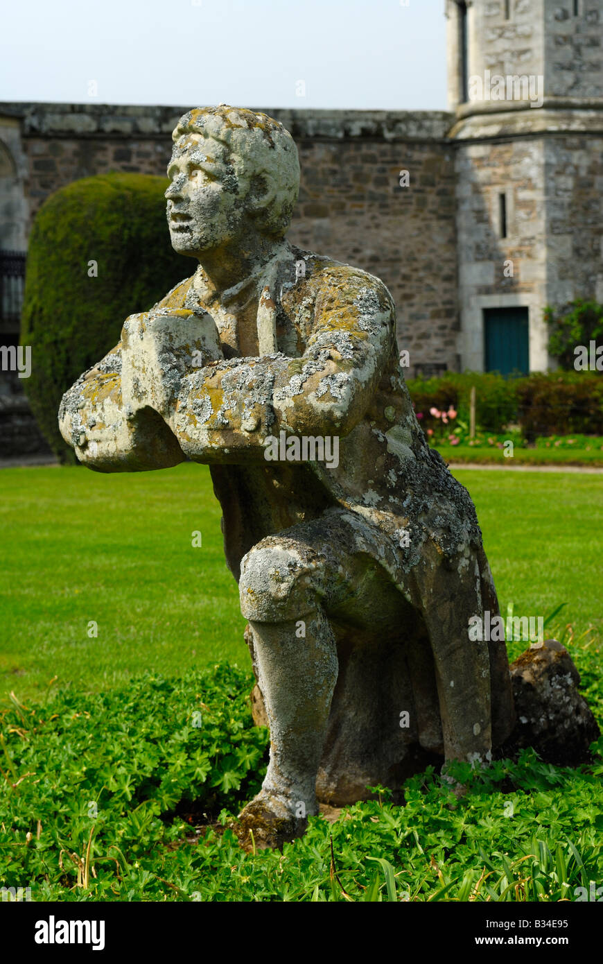 Statue in grounds of Abbotsford House near Melrose Scottish Borders UK ...