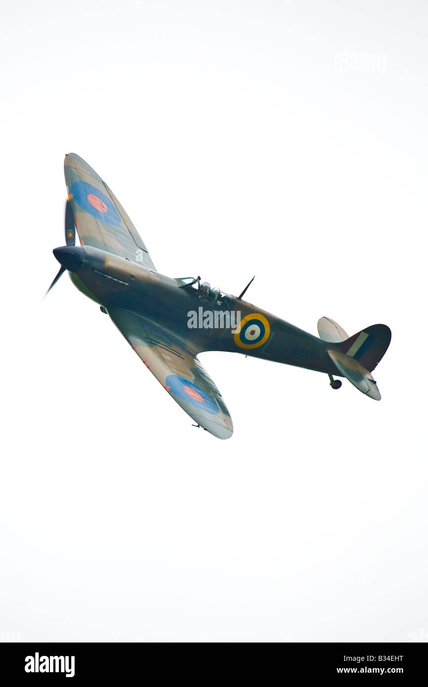 Mark Five Spitfire in Flight from Above Stock Photo - Alamy