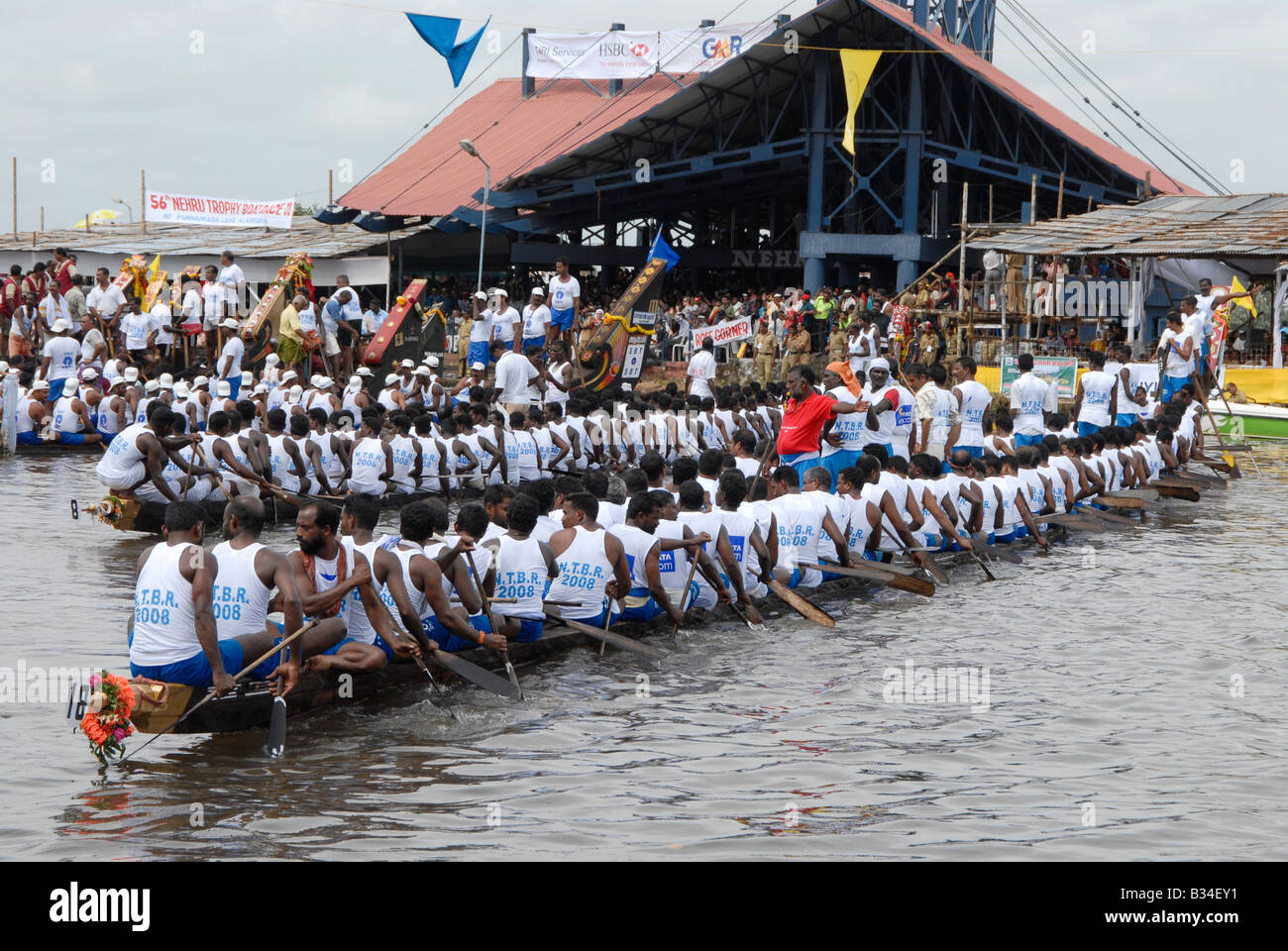 Nehru Trophy boat race at Alleppey,Kerala,India Stock Photo - Alamy