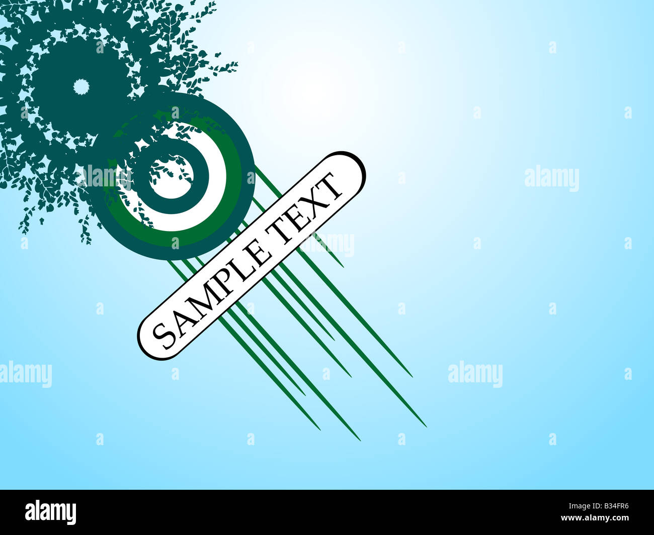 sample text with grunge on gradient background Stock Photo - Alamy