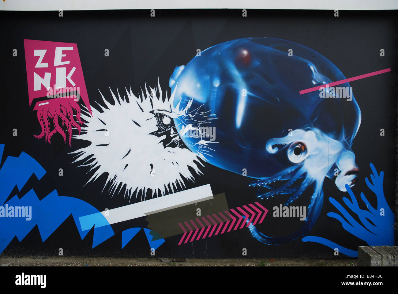 graffitti covered wall Stock Photo - Alamy