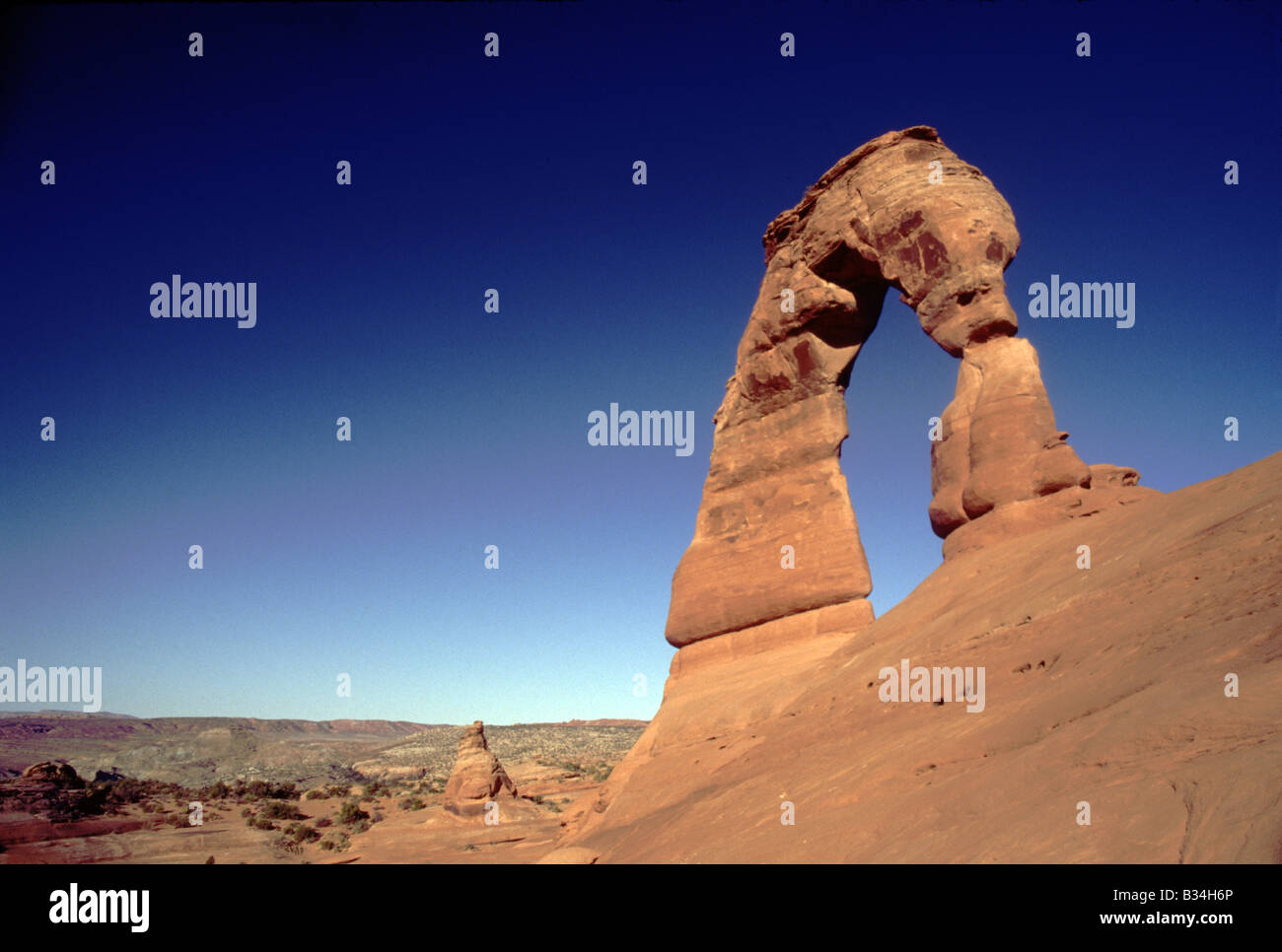 Delicate Arch Arches National Park Moab Utah United States Stock Photo ...
