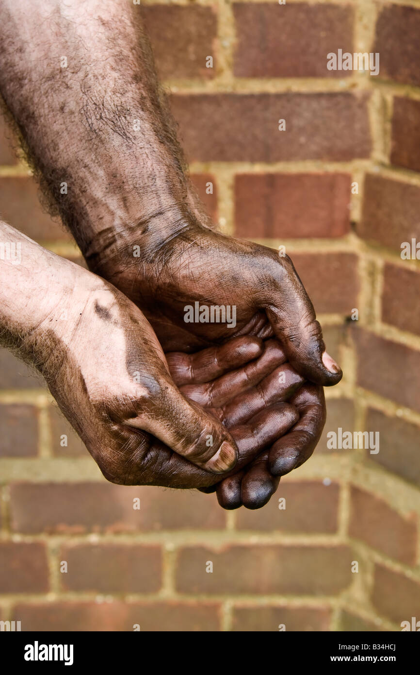 Oily hands hi-res stock photography and images - Alamy